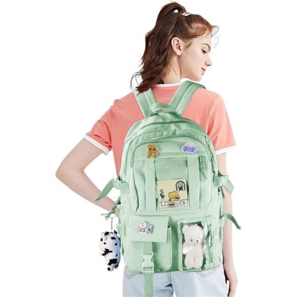 Bags | Backpack Lovely Pastel Rucksack For Teen Girls Light Greenc ...